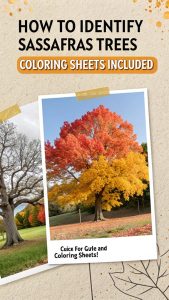How to Identify Sassafras Trees - [Coloring Sheets Included] - Silent ...
