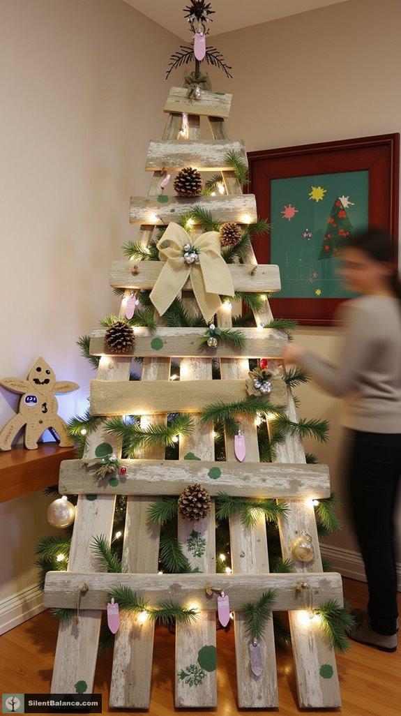 17 Easy Pallet Christmas Tree Ideas - Silent Balance